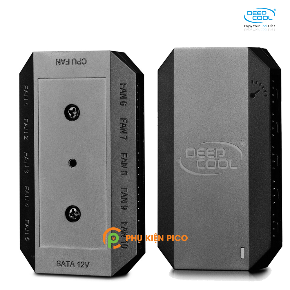 Bộ chia quạt Fan hub DeepCool FH-10 – hỗ trợ 10 cổng PWM, 3 pin và 4 ...