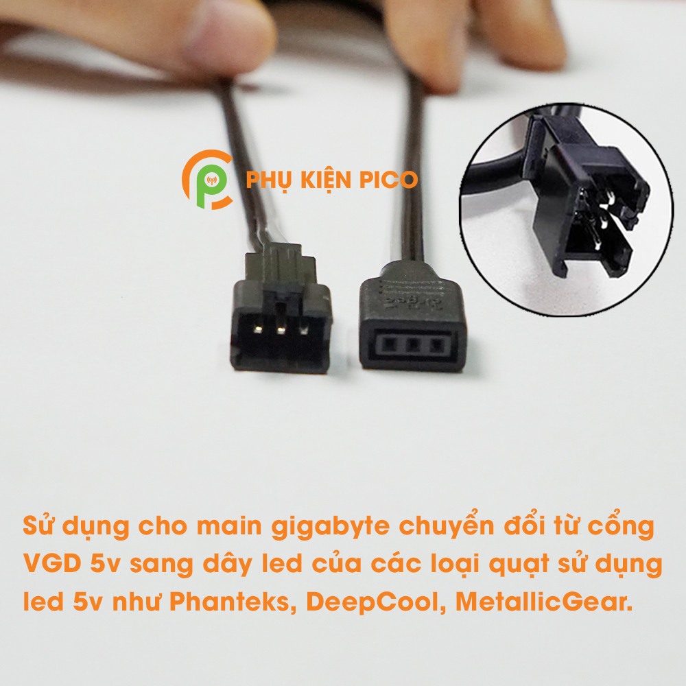 Dây cáp chuyển LED 3 Pin 5v VDG sang Daisy chain (digital RGB của ...