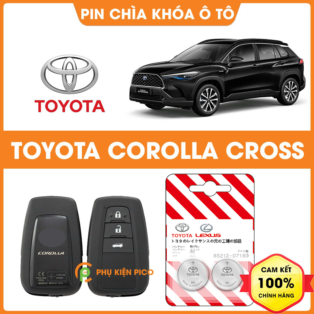 Pin chìa khóa ô tô Toyota Corolla Cross chính hãng sản xuất theo công ...