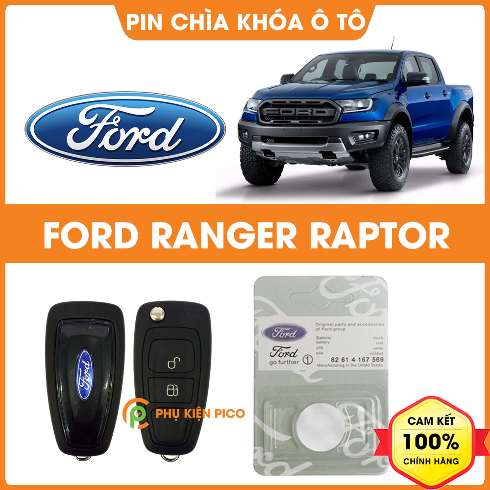 Pin chìa khóa ô tô Ford Ranger Raptor chính hãng sản xuất theo công ...