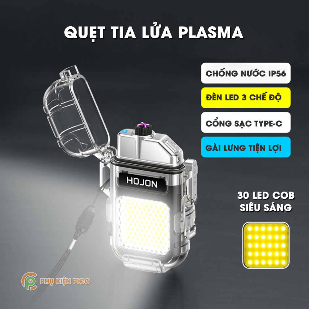 Bật lửa điện độc lạ sạc pin công nghệ điện tử tạo 4 tia plasma chống ...